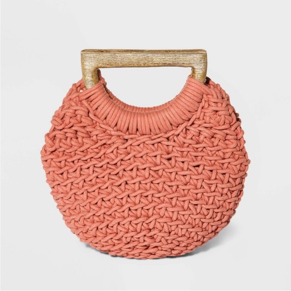 a new day | Bags | Coral Woven Clutch Bag | Poshmark